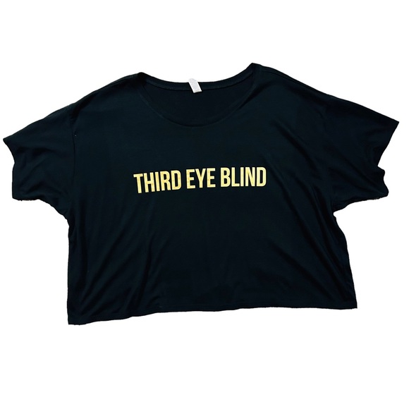 Tops | Cropped Band Tee Third Eye Blind Size Large Boxy Fit With ...